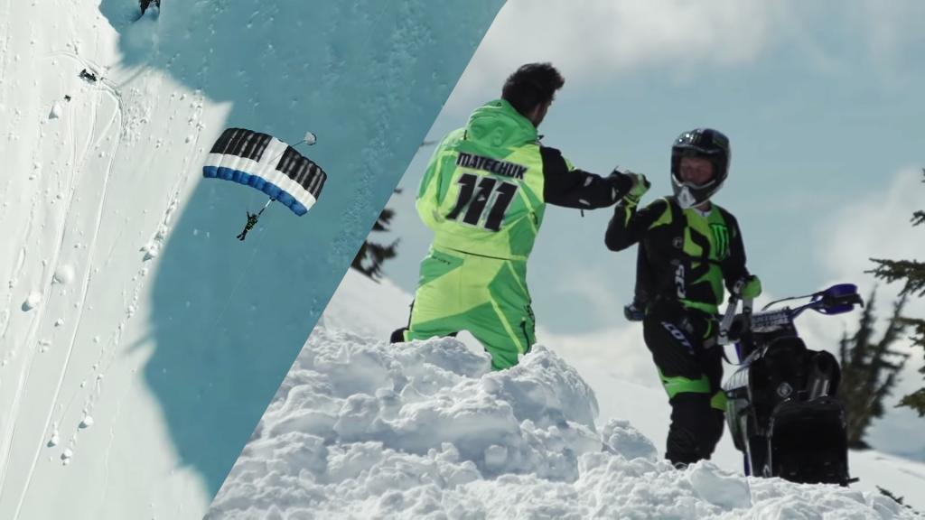 World’s First Snowbike BASE Jump with Cody Matechuk! – Enduro Channel